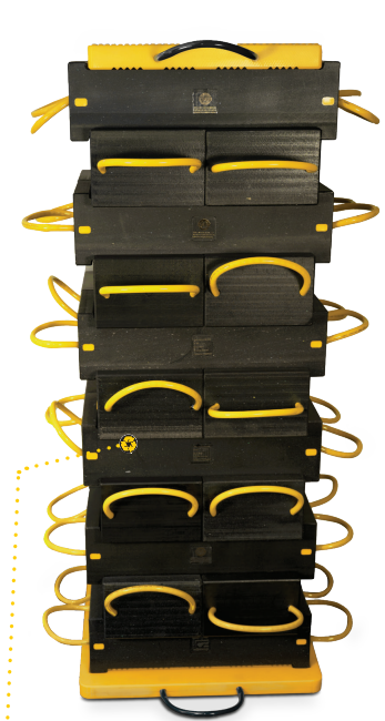 LINCOLN PLASTIC CRIBBING BLOCK YELLOW